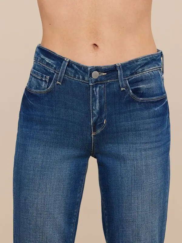 L'Agence Sneeki Low-rise Straight-leg Jeans - Hasting