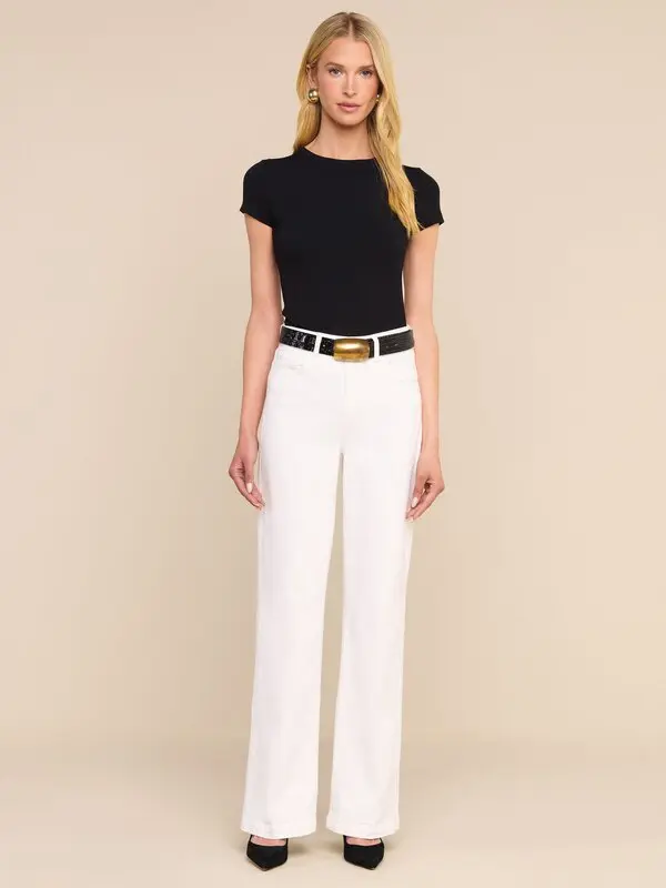 L'Agence Scottie Wide-leg Jean - Blanc