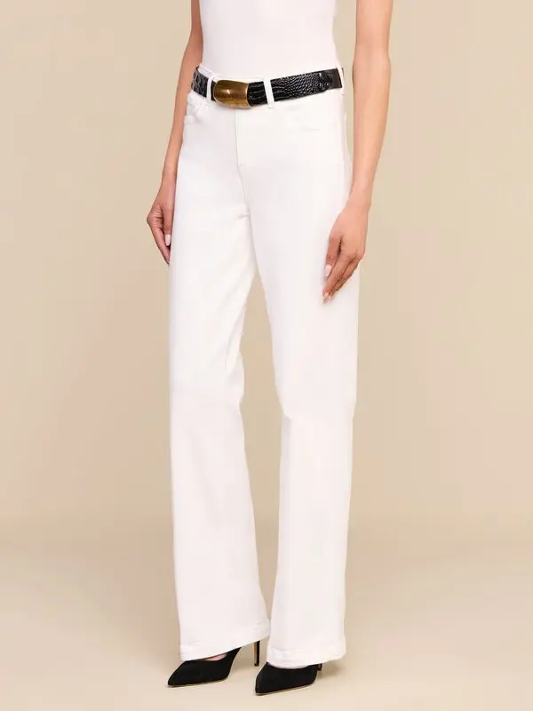 L'Agence Scottie Wide-leg Jean - Blanc