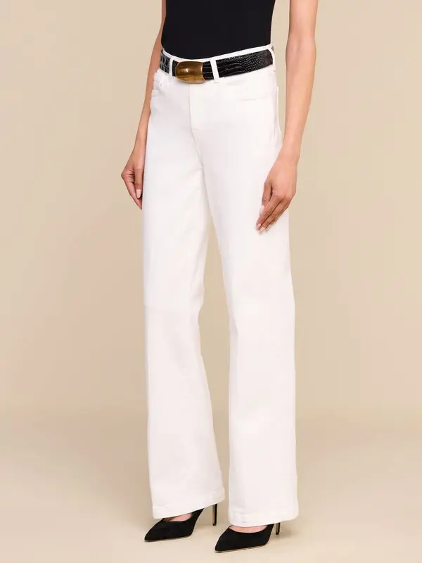L'Agence Scottie Wide-leg Jean - Blanc