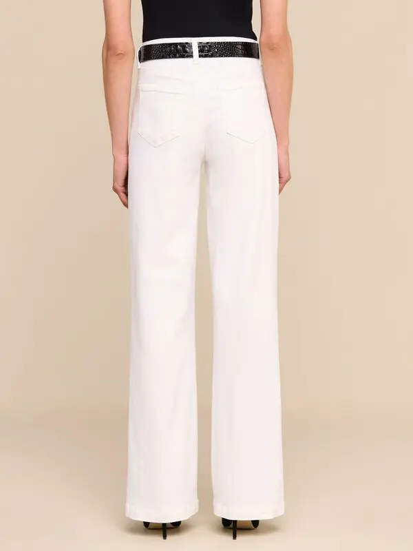 L'Agence Scottie Wide-leg Jean - Blanc