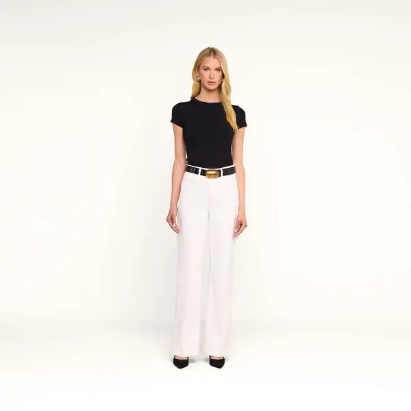 L'Agence Scottie Wide-leg Jean - Blanc