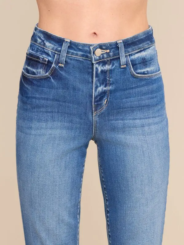 L'Agence Kendra Cropped Flare Jean - Cambridge