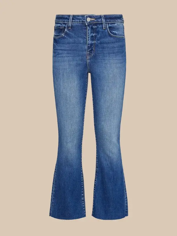 L'Agence Kendra Cropped Flare Jean - Cambridge
