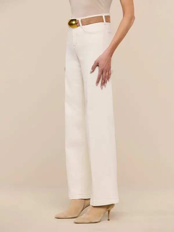 L'Agence Scottie Wide-leg Jean - Macadamia