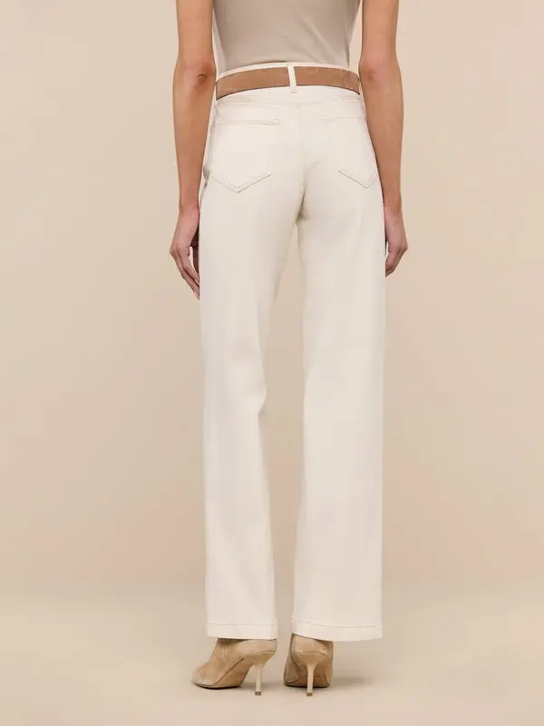 L'Agence Scottie Wide-leg Jean - Macadamia