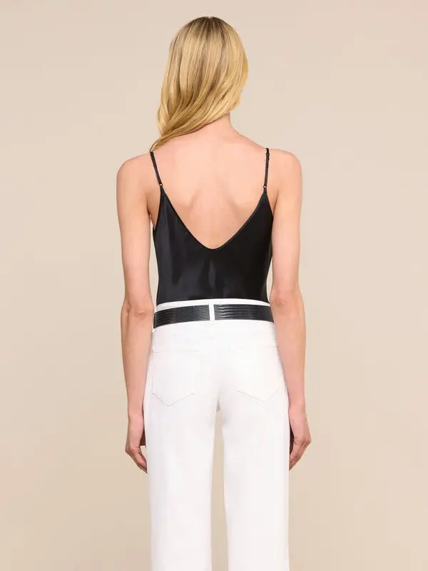L'Agence Lexi Silk Camisole - Black