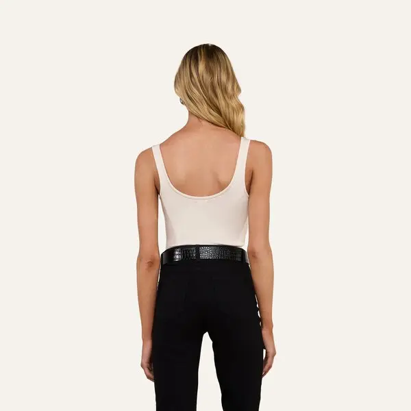 L'Agence Nica Scoopneck Bodysuit - Ivory