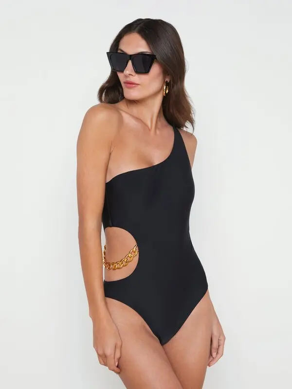 L'Agence Ava Chain One-piece Swimsuit