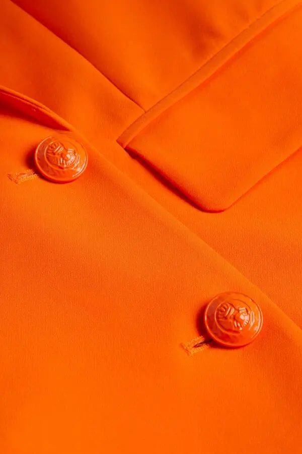 strapless open back dress Vito Melange Burnt Orange Sport Jacket