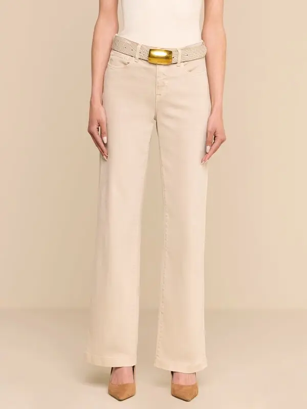 L'Agence Scottie Wide-leg Jean - Biscuit