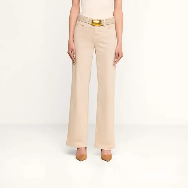 L'Agence Scottie Wide-leg Jean - Biscuit