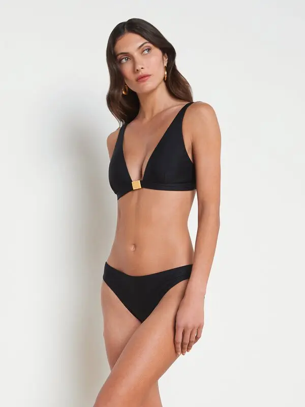 L'Agence Nicole Bikini Bottom - Black