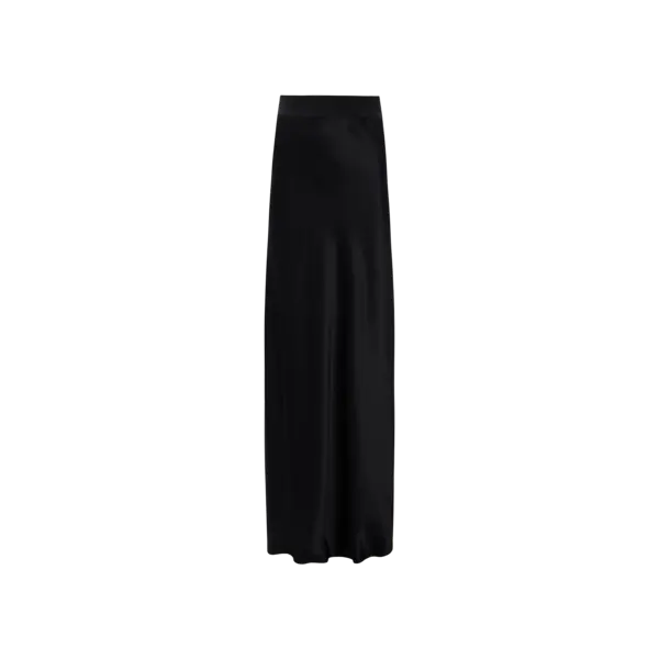 L'Agence Ryker Silk Maxi Skirt - Black
