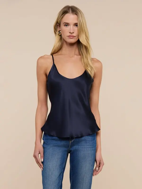 L'Agence Lexi Silk Camisole - Midnight