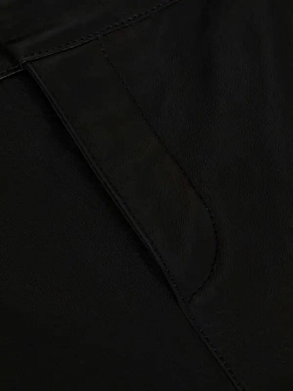L'Agence Ketra Leather Bootcut Trousers