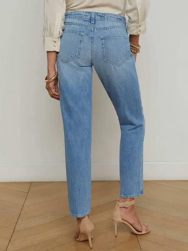 L'Agence Nevia Straight-leg Jeans - Zion Destruct