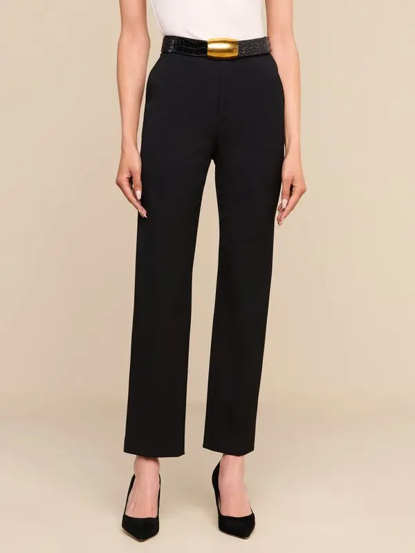 L'Agence Rebel Straight-leg Trousers - Black