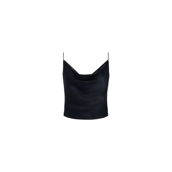 L'Agence Calista Silk Camisole - Black