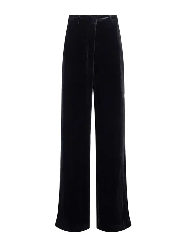 L'Agence Pilar Velvet Wide-leg Pants