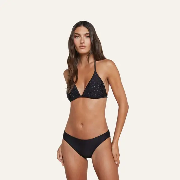 L'Agence Nicole Bikini Bottom - Black