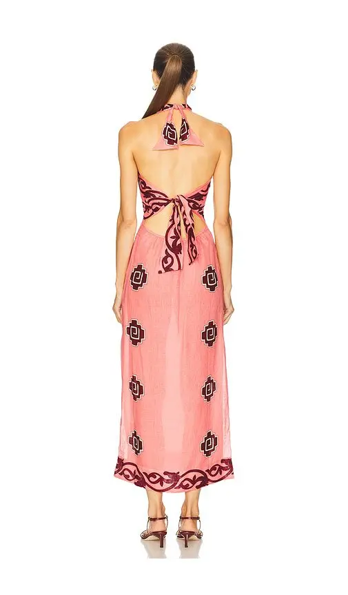 Johanna Ortiz Energetic Patterns Ankle Dress - Pink