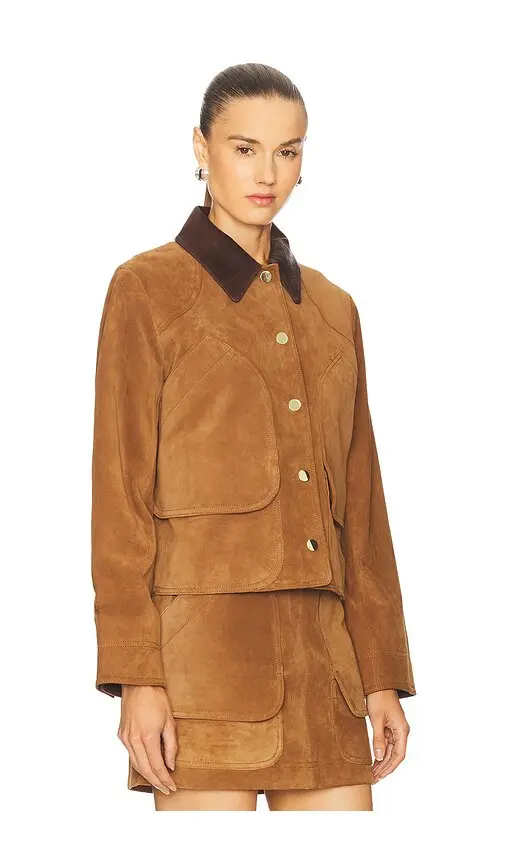 Veronica Beard Cropped Barn Jacket - Brown