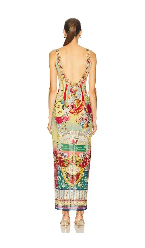 Camilla Square Neck Long Dress