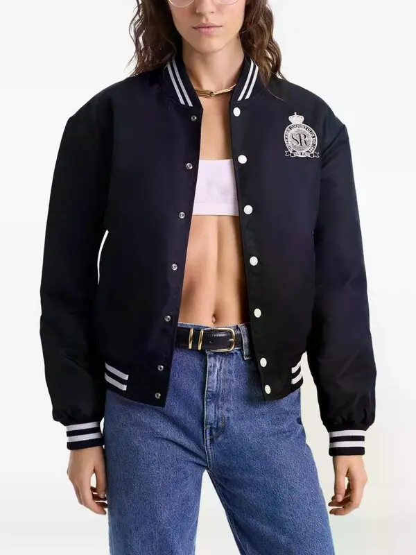 SPORTY & RICH Embroidered Bomber Jacket