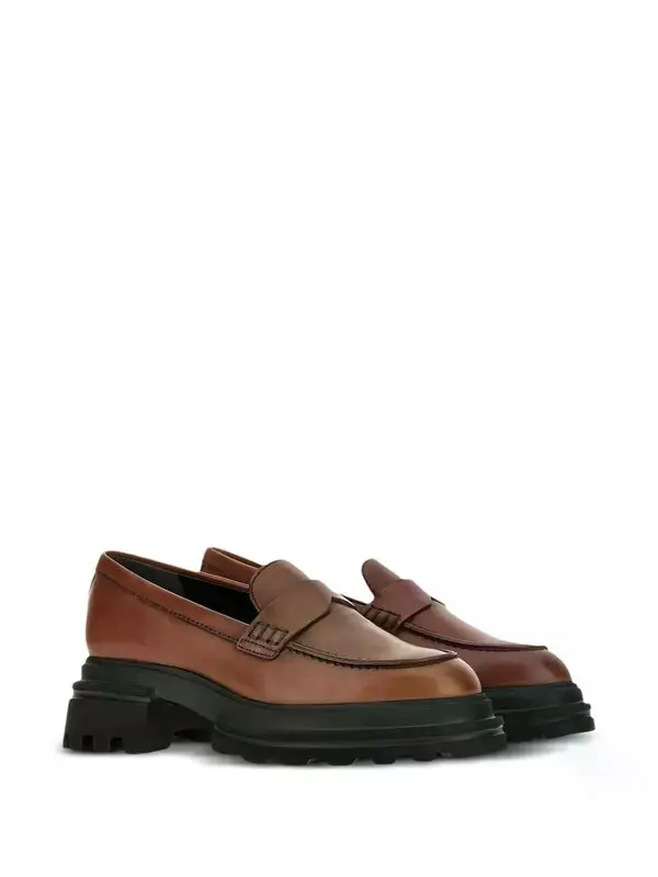 Hogan 50mm Penny-strap Leather Loafers