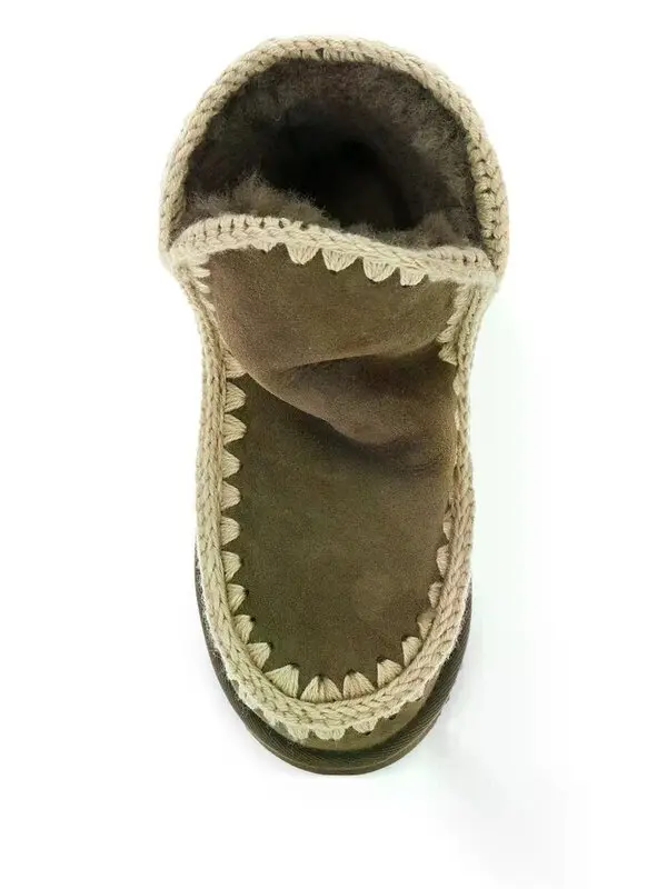 Mou Logo-patch Suede Boots