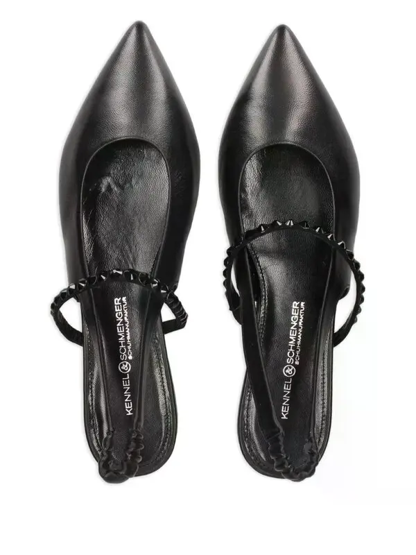 KENNEL&SCHMENGER Greta Leather Slingback Ballerinas