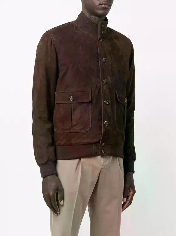 VALSTAR Buttoned Leather Jacket