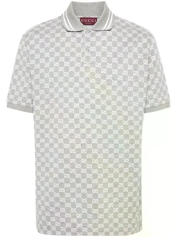 Gucci Gg Jacquard Polo Shirt