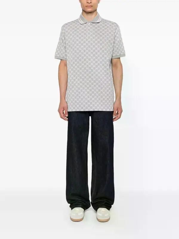 Gucci Gg Jacquard Polo Shirt