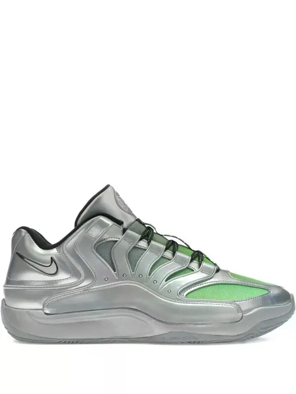 Nike Kd18 Metallic-effect Sneakers - Grey