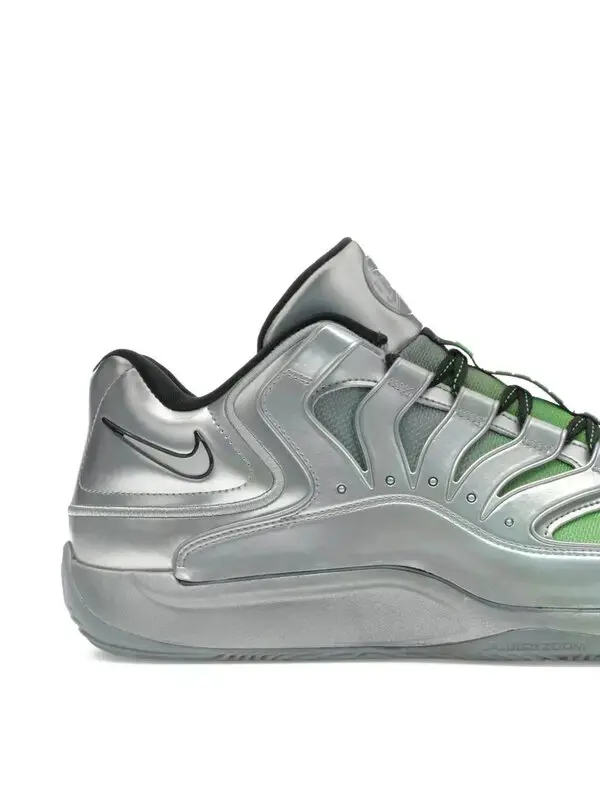 Nike Kd18 Metallic-effect Sneakers - Grey