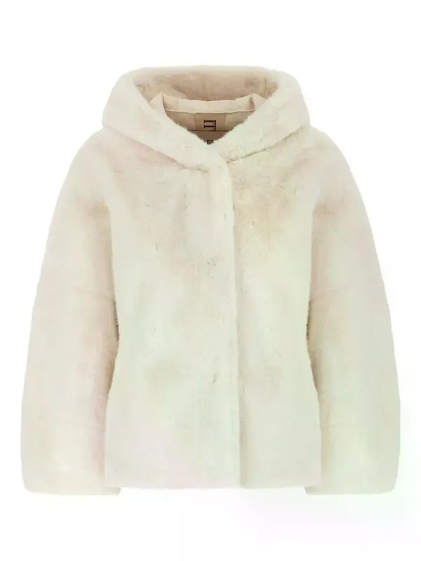 VALENTINI Hooded Faux-fur Jacket