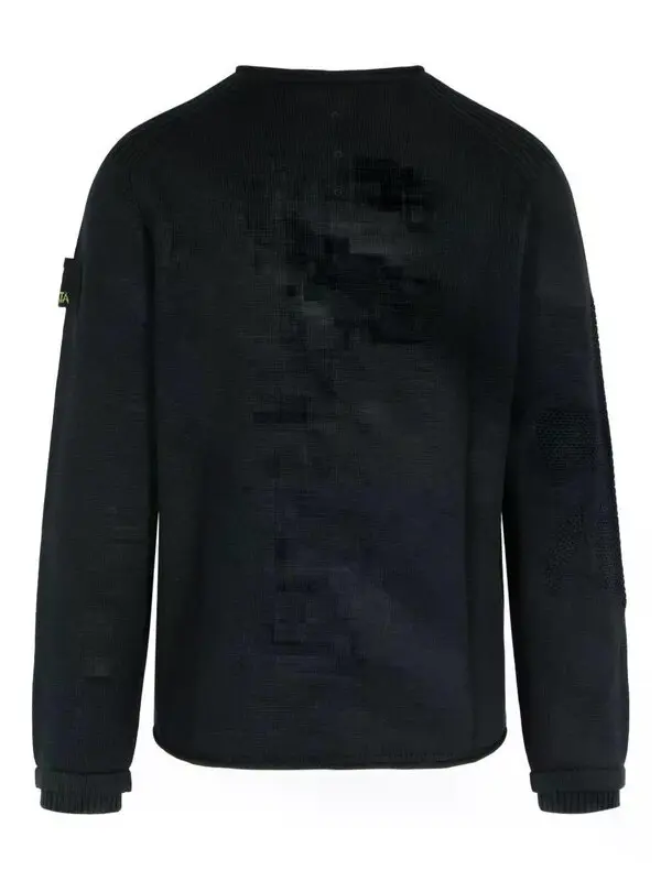 Premiata Logo-patch Crew-neck Sweater - Black
