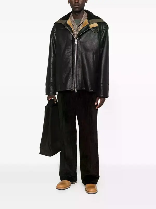 Our Legacy Blizzard Hooded Leather Jacket