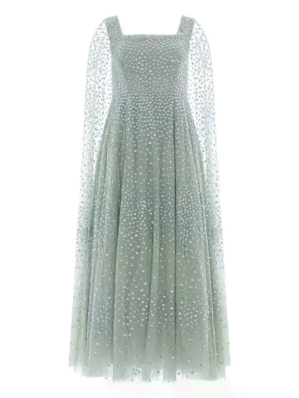 NEEDLE & THREAD Scatter Dot Sequinned Maxi Dress