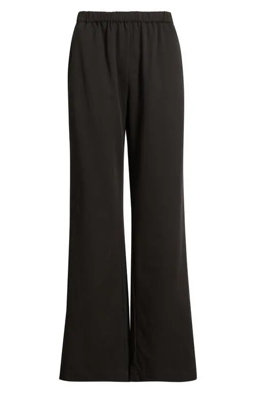 ARTLESS FOREVER Drew Cotton Blend Wide Leg Pants - Black
