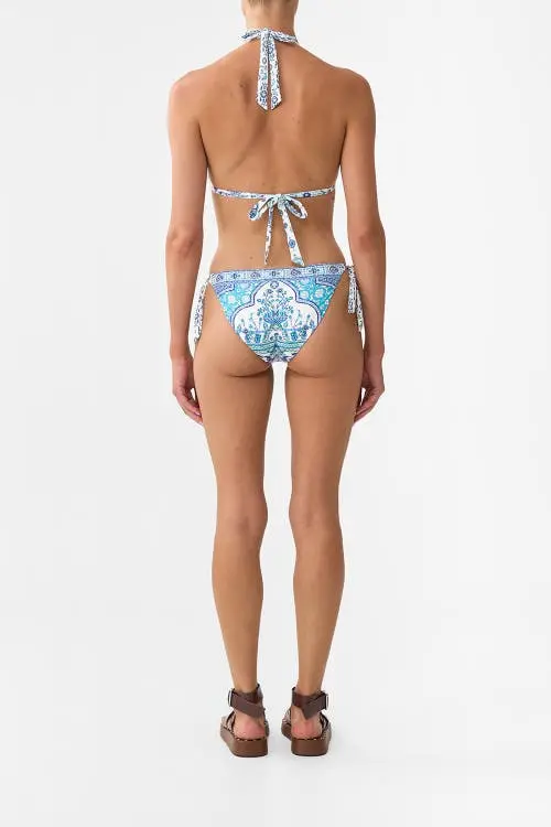 Camilla Tri Bikini Set With Tie Sides And Ring Trims