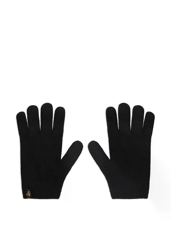 MOORER Knitted Gloves - Black