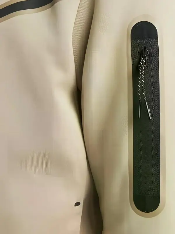 Nike Sleeve-pocket Zip-up Hoodie - Neutrals