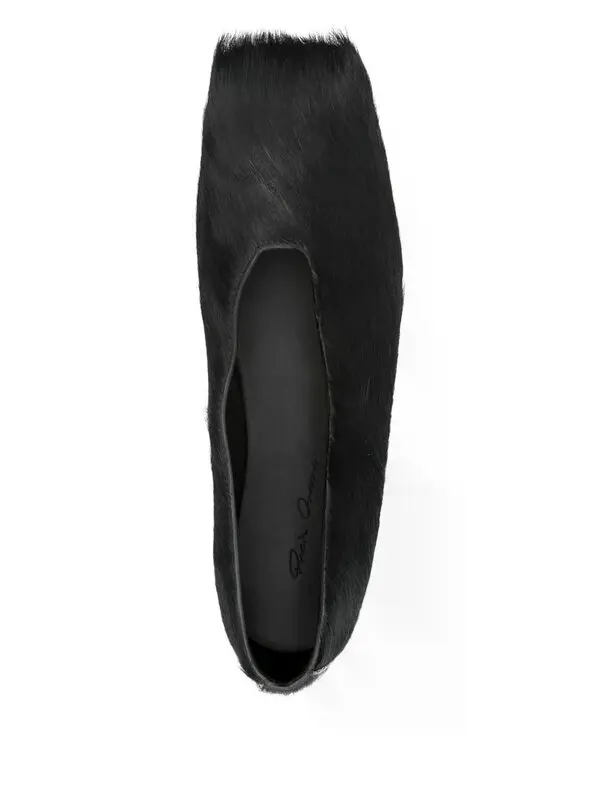 Rick Owens Square-toe Ballet Flats