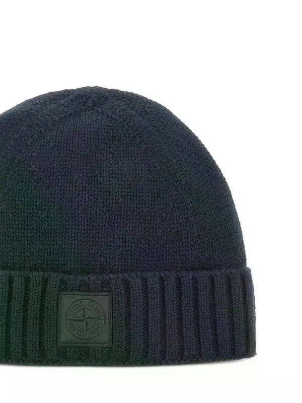 Stone Island Compass Logo Cuff Beanie