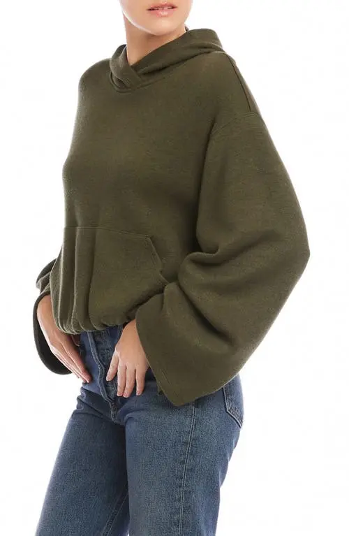 Fifteen Twenty Makenna Ruched Sleeve Hoodie