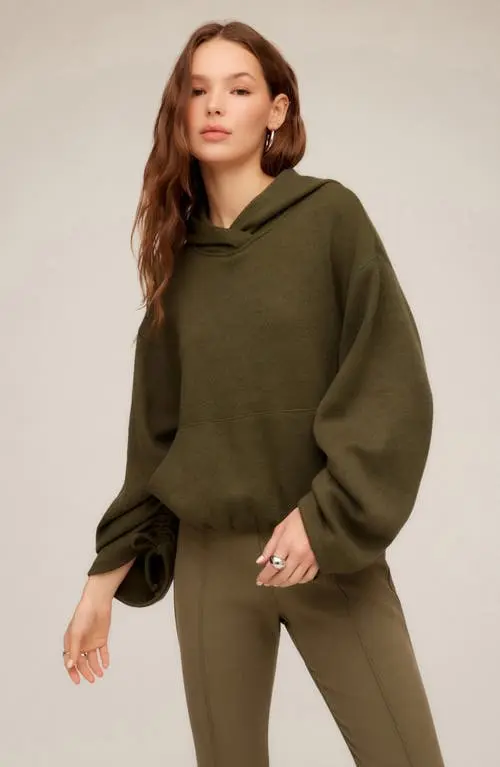 Fifteen Twenty Makenna Ruched Sleeve Hoodie