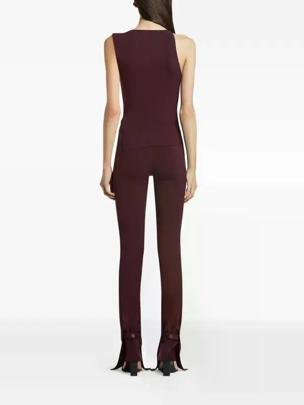 COURREGES Bootcut Interlock Trousers - Red